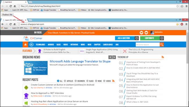 Page Re Direction In Javascript Day 6